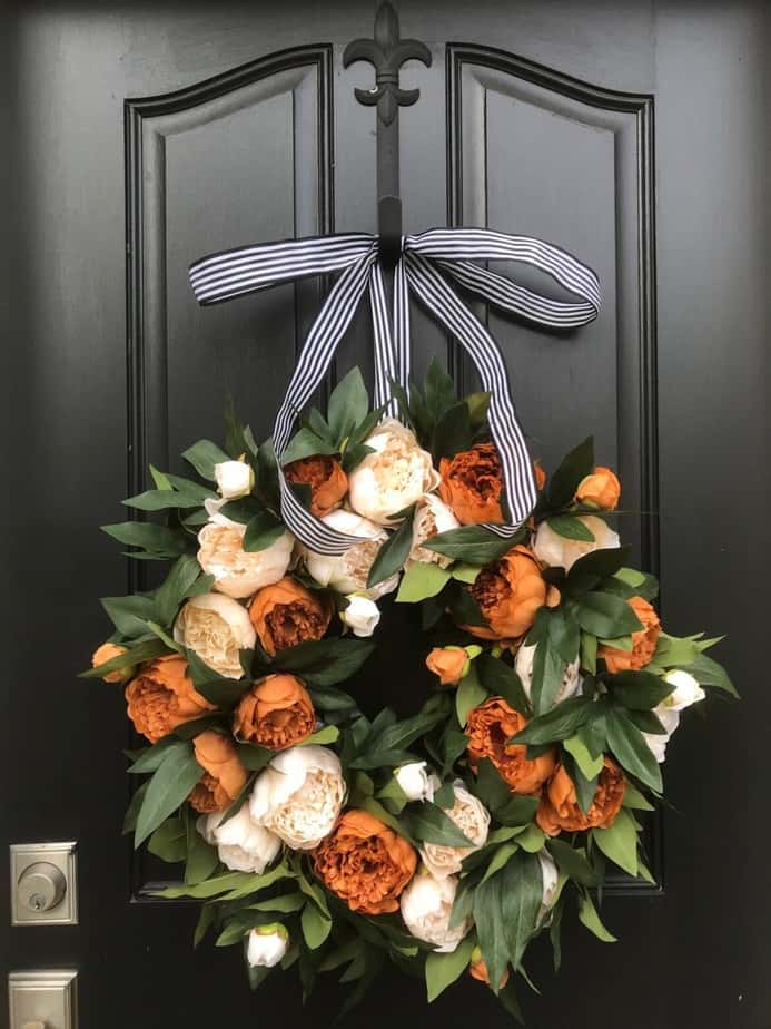 35+ Simple Fall Wreaths For The Front Door On Etsy
