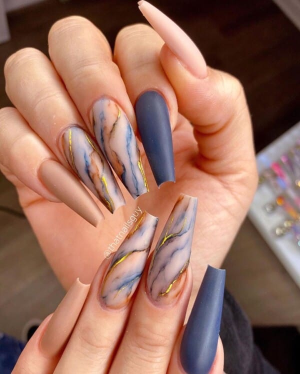 32+ Marble Nails Designs To Try This Year