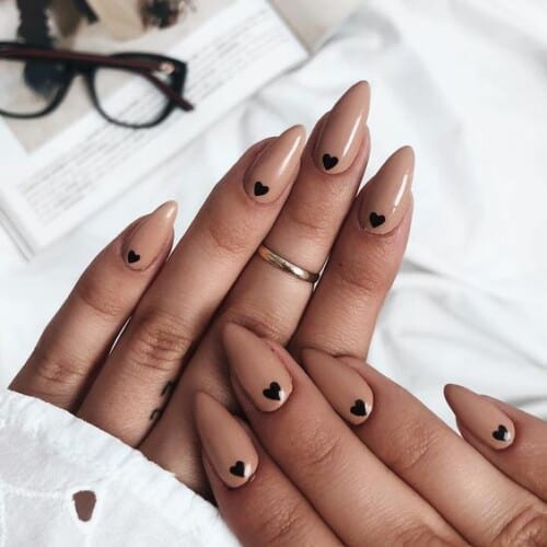 55+ Heart Nails Designs For A Sleek Manicure