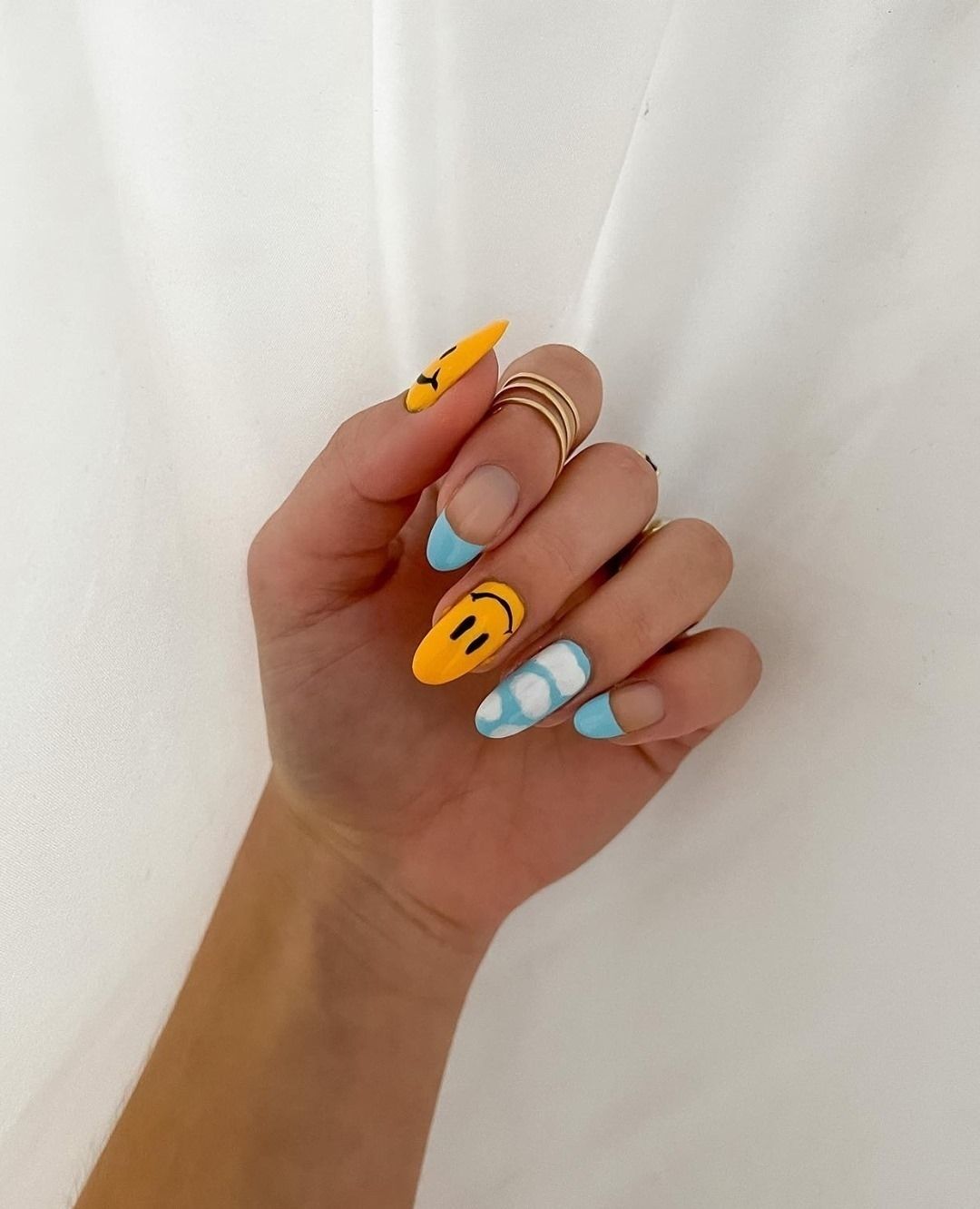 Smiley Face Nails Are the Biggest Manicure Trend RN