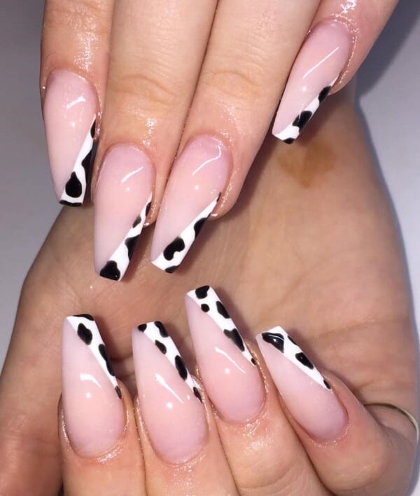 45+ Examples Of Ultra-Trendy Cow Print Nails