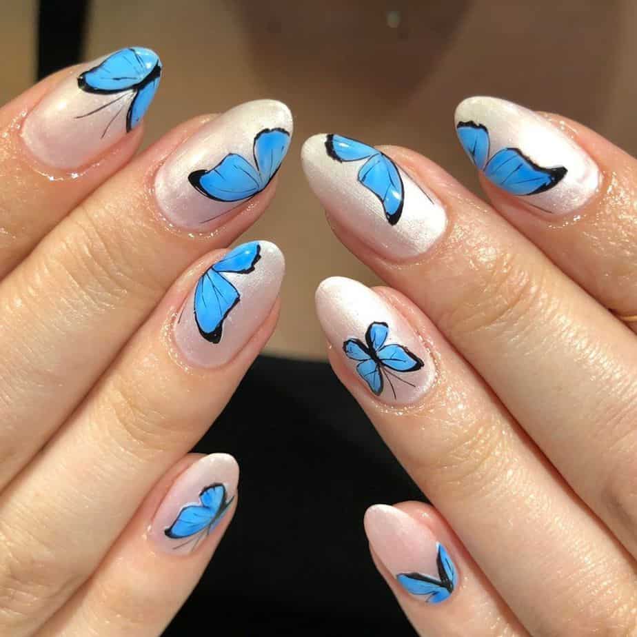 32+ Examples Of Butterfly Nails For A Happy Manicure