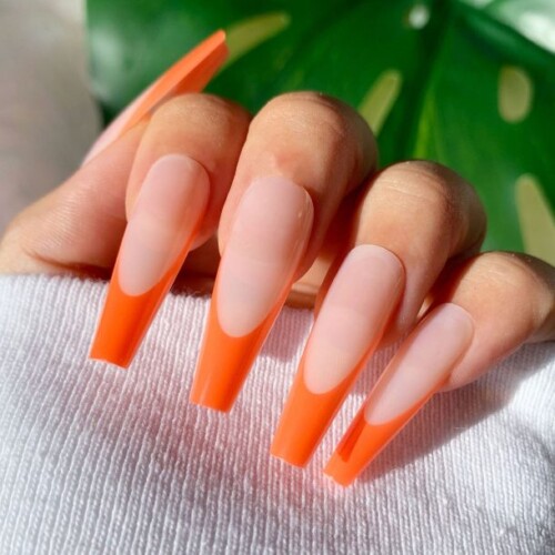 40+ Orange Nails And Orange Nail Designs