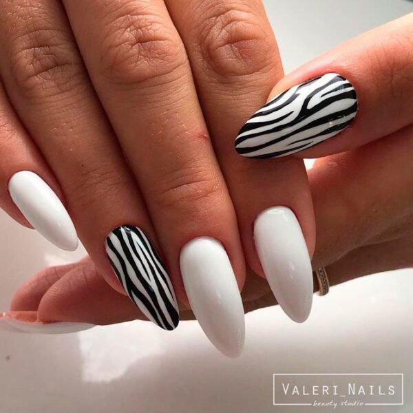 40+ Zebra Nails That Are Super IN Right Now