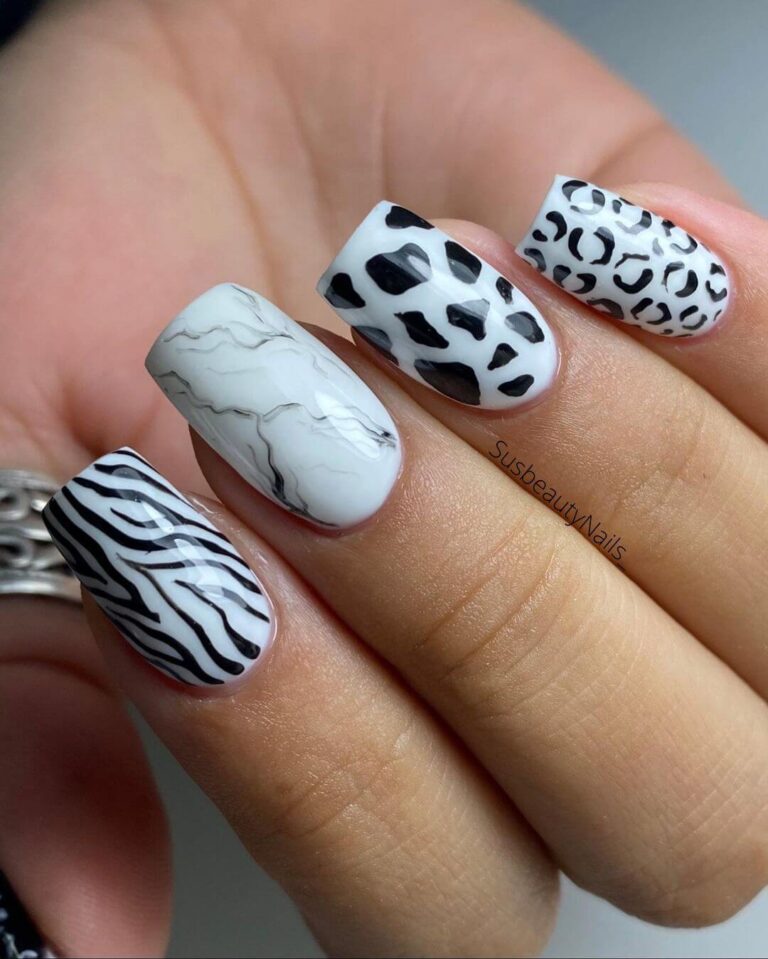40+ Zebra Nails That Are Super IN Right Now