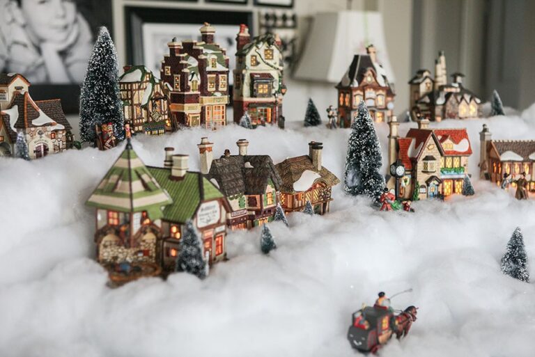 40+ Unique Christmas Village Ideas For Your Display | Chasing Daisies