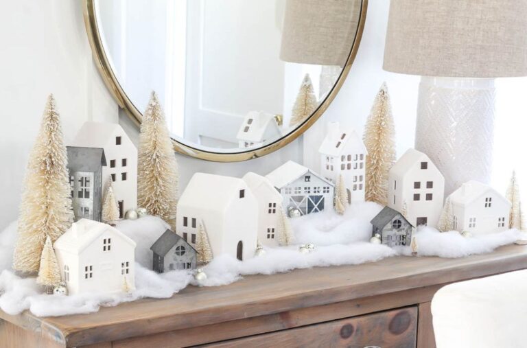 40+ Unique Christmas Village Ideas For Your Display | Chasing Daisies