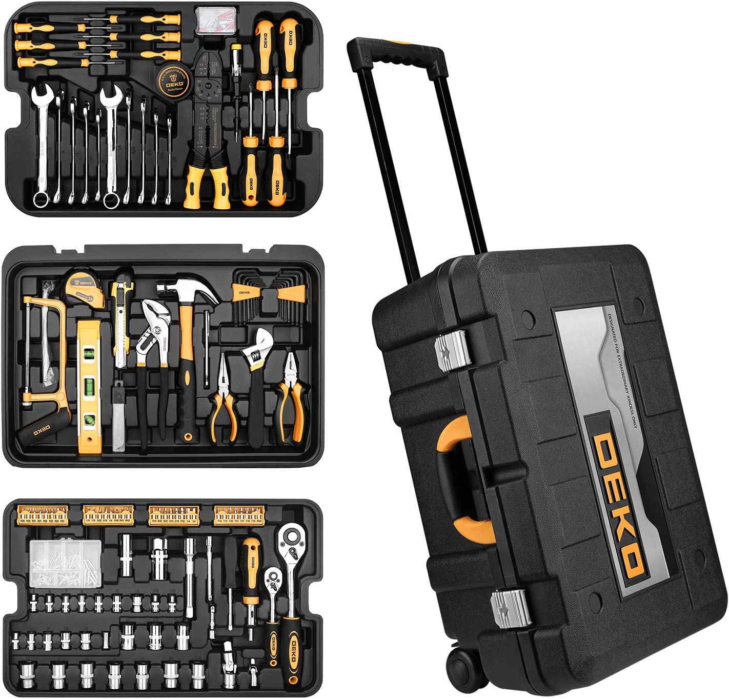 258 Piece Tool Set Mechanic Case Trolley